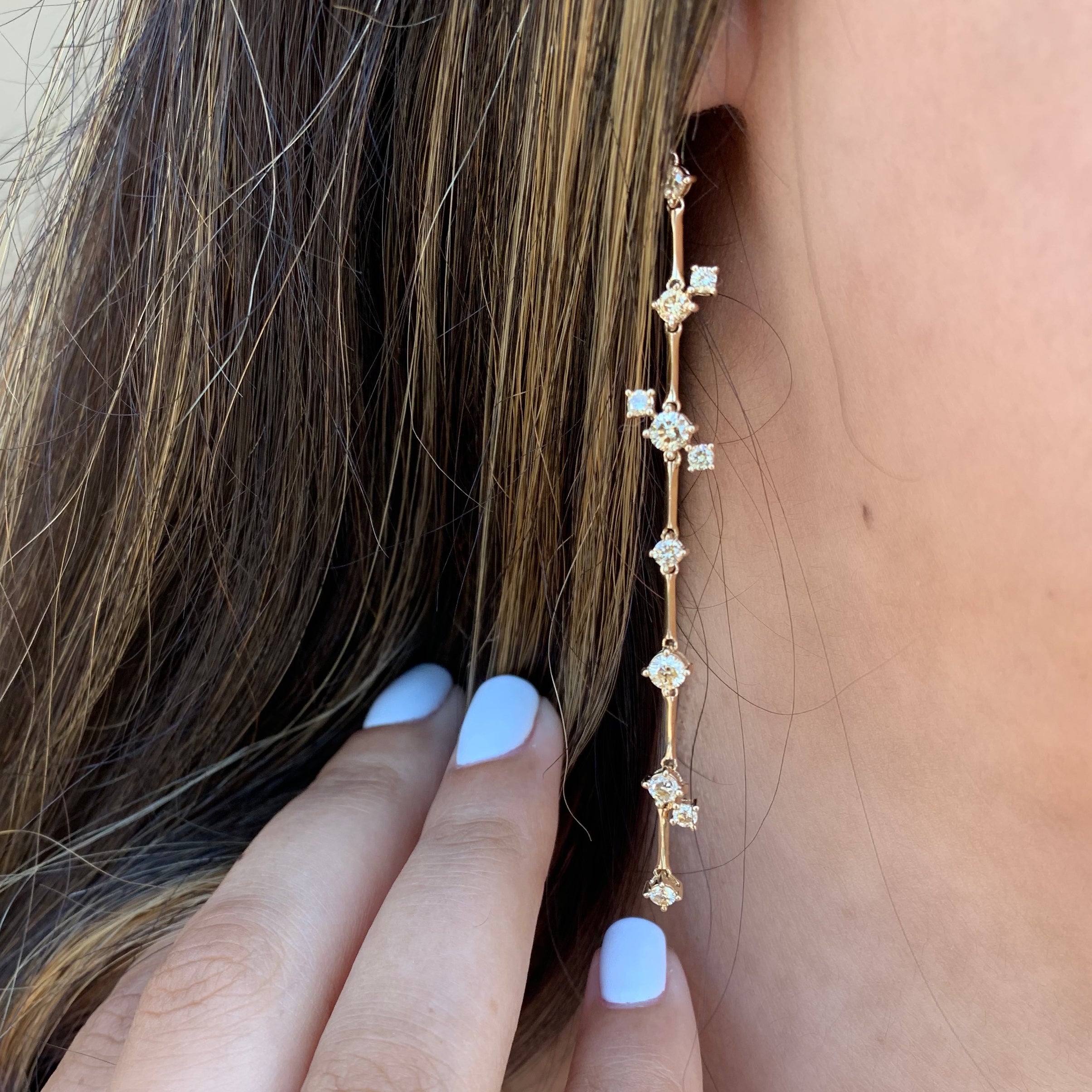 "Starfall" Diamond Earrings