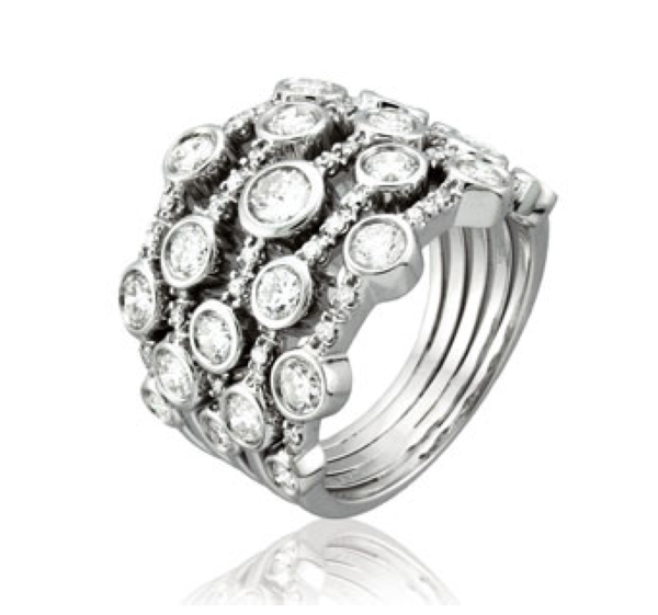 Diamond "Bubble" Ring by Yael - White Gold