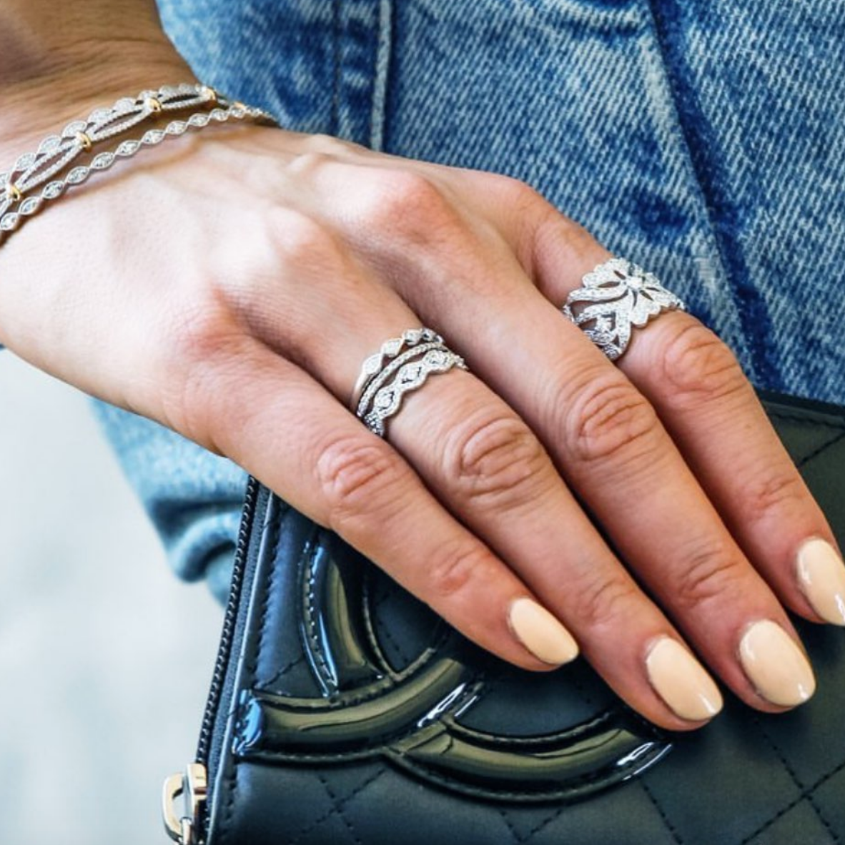 Affinity Diamond Ring by Yael - White Gold